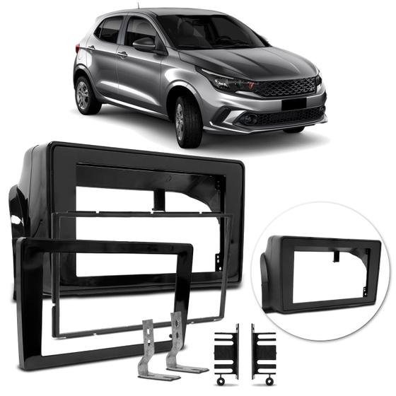 Moldura Painel Argo Cronos 2018 2019 2020 2021 2022 2 Din 7" 9" Modelo Japonês e Chinês ...