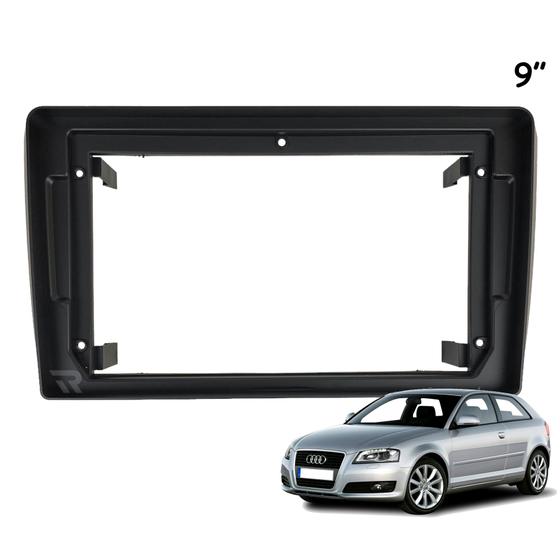 Moldura Painel DVD 2 Din MP5 Central Multimidia 9 Polegadas Audi A3 ...