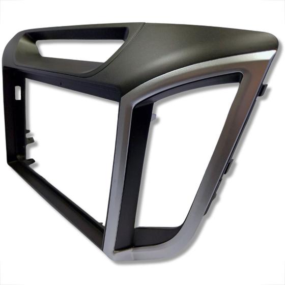 Moldura painel multimídia 9 polegadas hyundai creta 2016 2017 2018 2019 ...