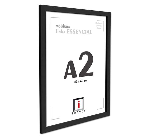 Moldura Quadro A2 42x60 Imagens Poster C/ Acetato - iFRAMES Decoração ...