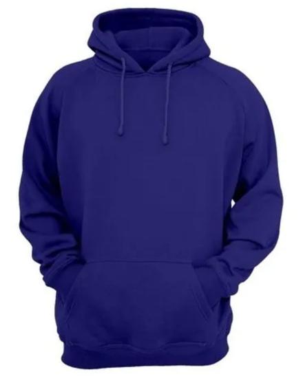 Moletom Com Capuz Canguru Unissex Liso Flanelado Blusa De Frio