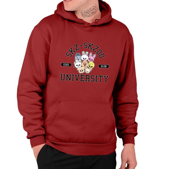 Moletom Com Capuz Kpop Stray Kids SKZ SKZOO University - Seven Group ...