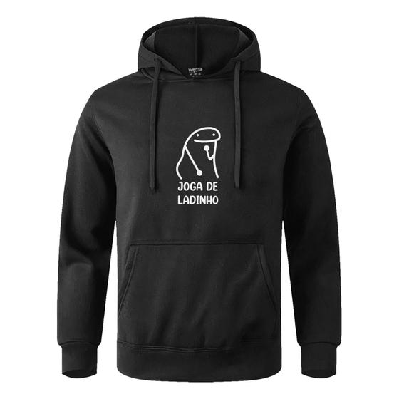Moletom Flork Blusa de Frio Masculino e Feminino Com capuz e Bolso ...