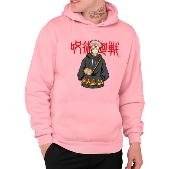 Moletom Jujutsu Kaisen Yuji Itadori Boy Anime Fogo - Shap Life ...