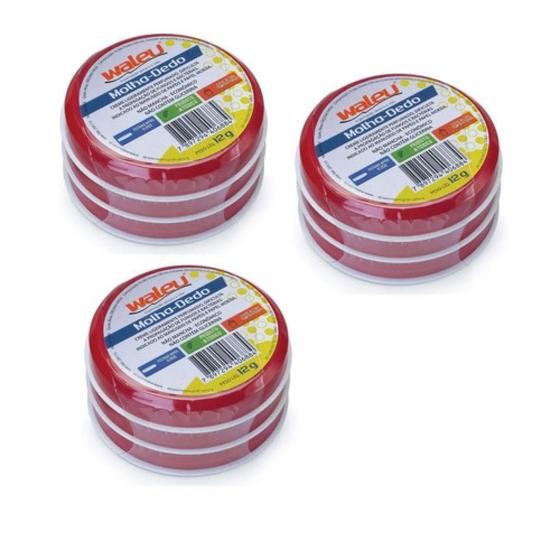 Molhador de dedo kit com 3 em pasta manusear papel dinheiro sacola ...