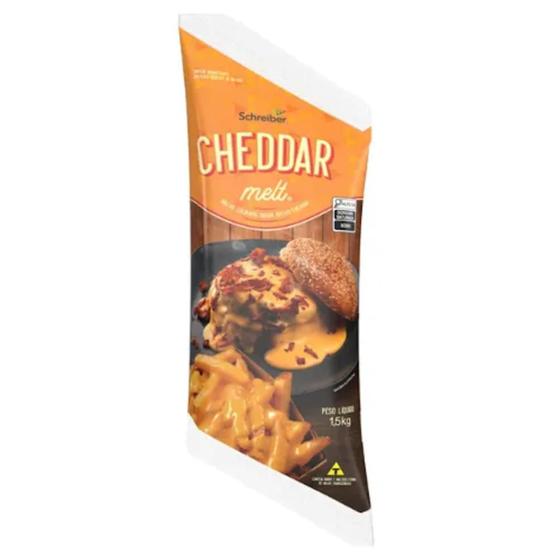 Molho Cheddar Melt Queijo Cremoso Schreiber Bisnaga 1,5kg - Molho ...