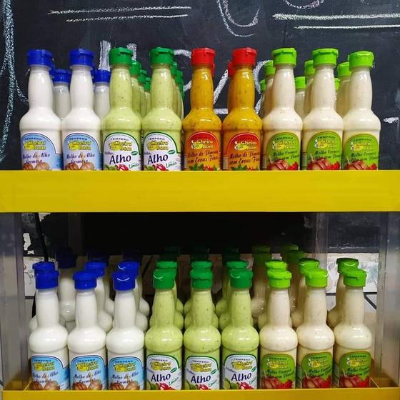 Molho de alho Caixa com 24und Tempero Cheiro Bom - Molho de Alho ...