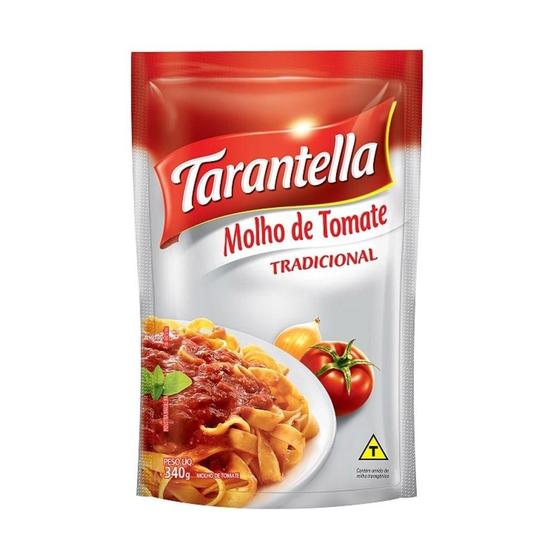 Molho de Tomate Tarantella Tradicional Pouch 340g - Embalagem c/ 24 unidades - Arisco - Molho de ...