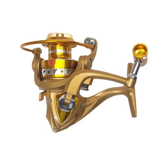 Molinete Pesca JM 7000 Alumínio 6 Rolamento Manivela Intercambiável ...