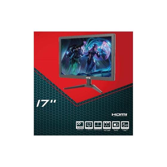 Monitor 17 Hye Led Hdmi Vga De Hye17Nlm 5Ms - Monitor para Computador ...