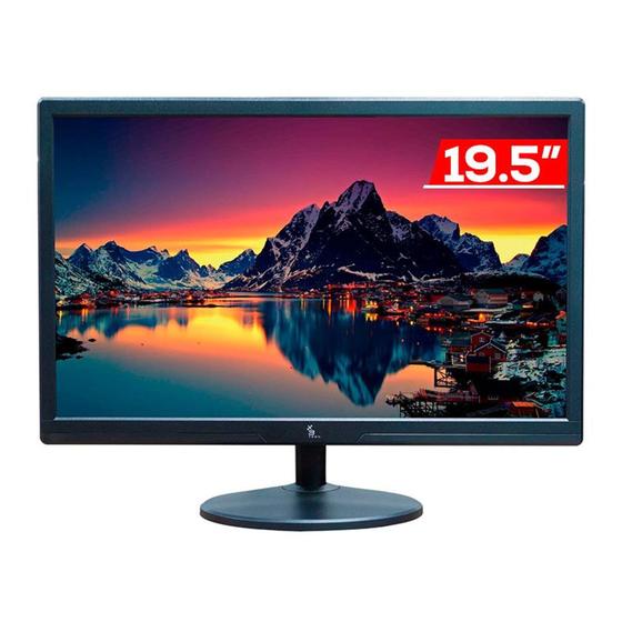 Monitor 19.5 LED Widescreen, 75Hz, 2ms, HD, HDMI, VGA, VESA, Ajuste de ...