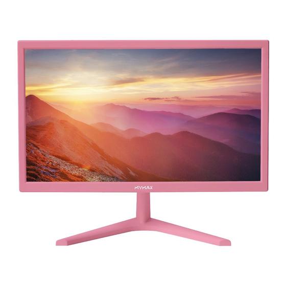 Monitor 21,5' Full HD, HDMI, VGA 100/240V Rosa MYMAX - Monitor para PC ...