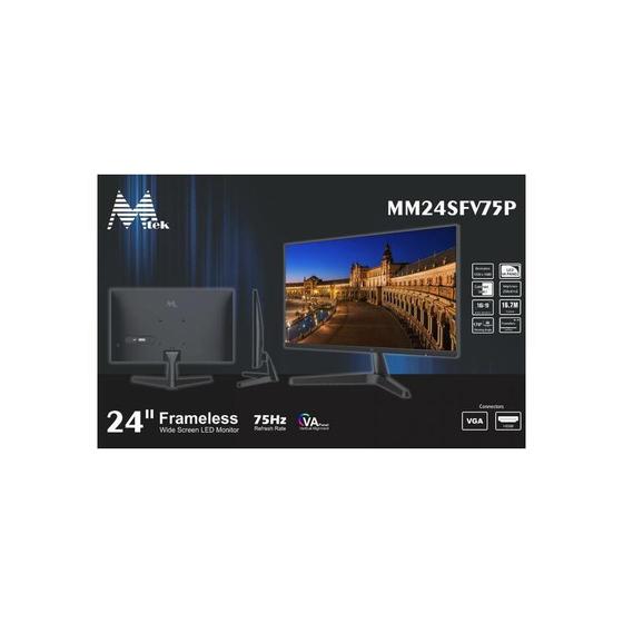 Monitor 24 Mtek Hdmi Vga De Mm24Sfv75P Va 75Hz Fhd U.Slim - Monitor ...