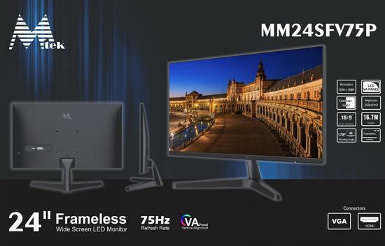 Monitor 24 Mtek MM24SFV75P Va 75HZ/ FHD/ HDMI/ VGA/ U.Slim - Monitor ...