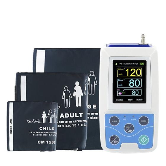 Monitor Ambulatorial de Pressão 24H MAPA Contec ABPM50 - Medidor de ...