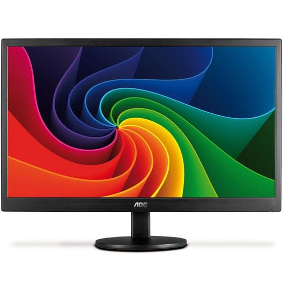 Monitor AOC LED 15.6 Widescreen, VGA - E1670SWU/WM - Monitor para Computador - Magazine Luiza