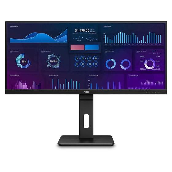 Monitor aoc ultrawide q34p2 34 polegadas fhd ips hdmi/dp - Monitor para ...