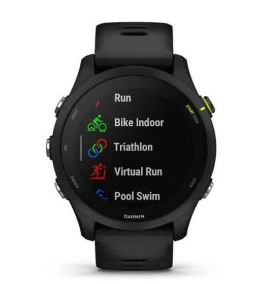 Monitor Cardíaco de Pulso Garmin Forerunner 255 Music Preto - Monitor ...