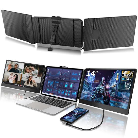 Monitor extensor de tela para laptop Triplo 14" 1080p FHD IPS - CopGain ...