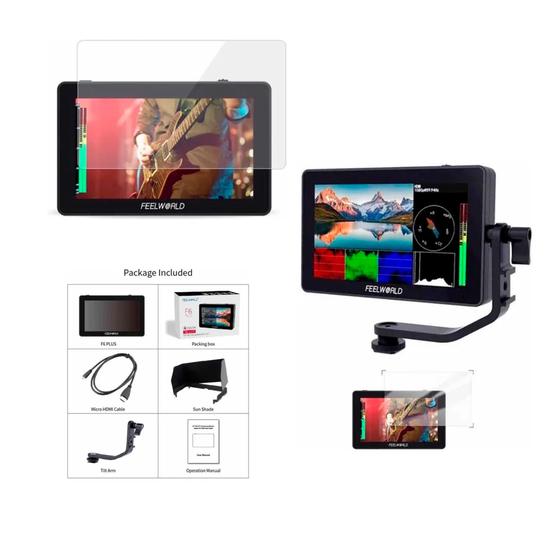 Monitor Feelworld F6 Plus 5.5 1920x1080 + Película Vidro - No Magalu ...