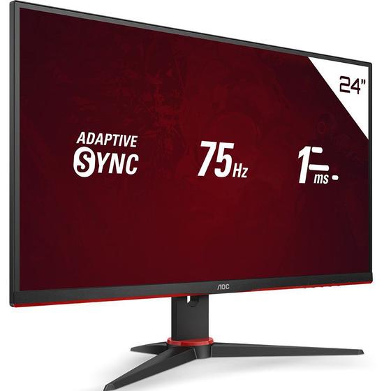Monitor Gamer 24" Aoc Speed 24G2HE5, Painel IPS, 75hz, Tempo de ...