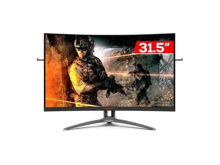 Monitor gamer 31,5 aoc led agon curvo 165hz hdmi/dp/vga full hd ...