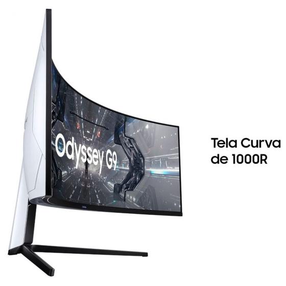 Monitor gamer curvo samsung odyssey 49" 240hz branco série g9 - Monitor ...