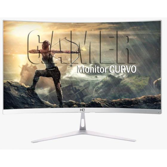 Monitor Gamer HQ 24" Curve Full HD 75Hz 1ms HDMI VGA Branco ...