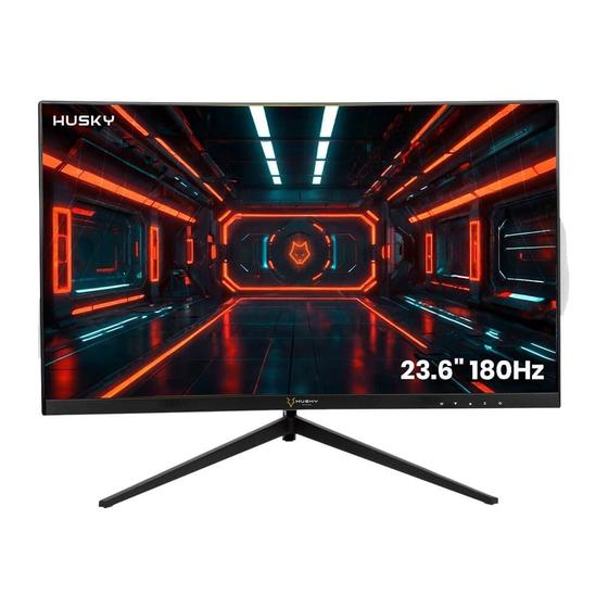 Monitor Gamer Husky Snow 23.6 LED Full HD, Curvo, 180Hz, 1ms, HDMI e ...