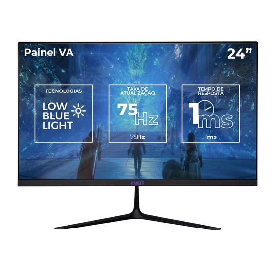Monitor Gamer Mancer Horizon Z24, 24 Pol, VA, FHD, 1ms, 75Hz, VGA/HDMI ...
