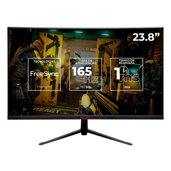 Monitor Gamer Pichau Athen V2, 23.8 Pol., VA, Curvo,Full HD,1ms,165Hz ...
