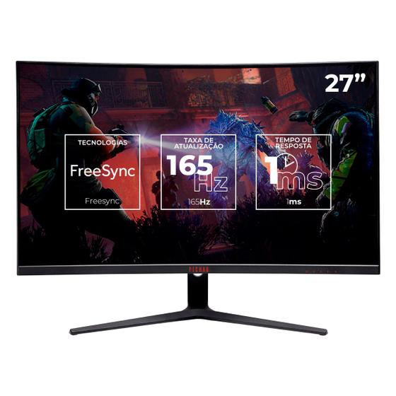 Monitor Gamer Pichau Athen V2, 27 Pol., VA, Curvo, Full HD, 1ms,165Hz ...