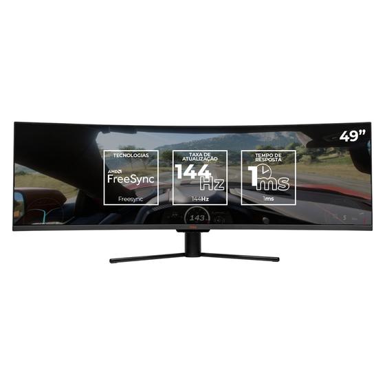 Monitor Gamer Pichau Cepheus VPRO49 Ultra, 49 Pol. VA, DFHD, 1ms, 144Hz ...