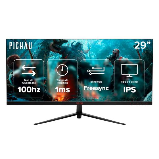Monitor Gamer Pichau Nexus Wide 29, 29 Pol, IPS, WFHD, 1ms, 100Hz, FreeSync, HDMI/DP, PG-NXSW29 ...