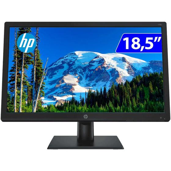 Monitor HP LED 18.5 Polegadas Widescreen VGA V19B 2XM32AA AC4 - Monitor ...