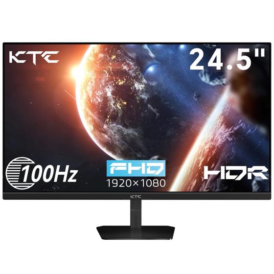 Monitor KTC de 24,5 polegadas FHD 100 Hz IPS 1080P com sincronização ...