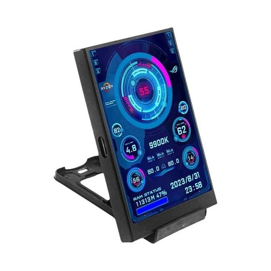 Monitor LCD IPS Tipo C de 3,5 Polegadas - Tela Secundária para ...