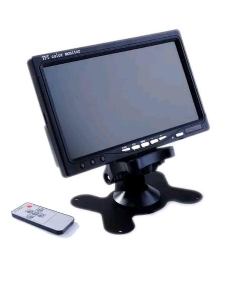 Monitor LCD Veicular 7 Polegadas Portátil Com Suporte - TFT - Monitor ...