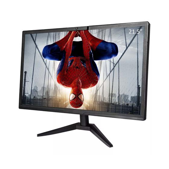 Monitor Led FHD Brx 21,5 polegadas Com Webcam e Microfone integrados, HDMI/VGA, Preto ...