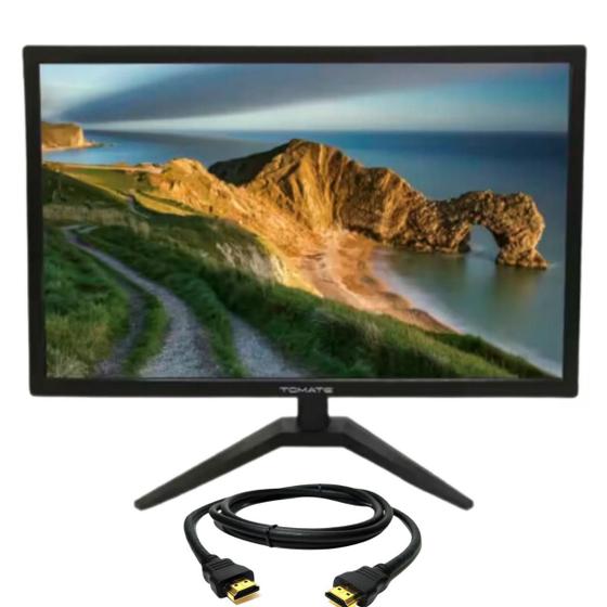 Monitor LED Full HD 19 Polegadas HDMI VGA SLIM 110/220 - Tomate ...