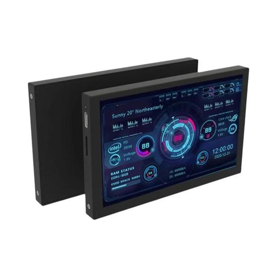 Monitor Secundário 5 Polegadas IPS Tipo-C - Display LCD USB com Tema ...