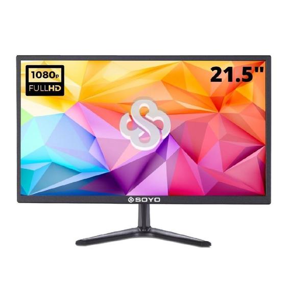Monitor Soyo 21.5 LED IPS Full HD, Hdmi, Vga - SM215-L01 - Monitor para Computador - Magazine Luiza