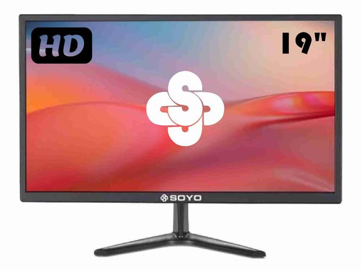 Monitor Soyo Led 19 Widescreen Sm190-l02 16:9 Vga Hdmi Gamer - Monitor para PC - Magazine Luiza
