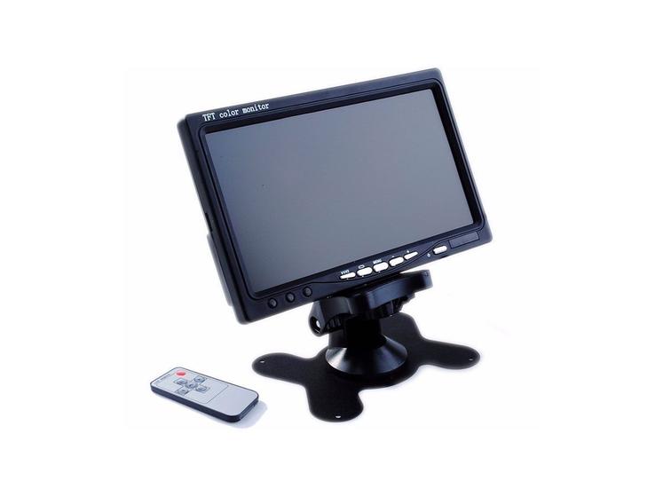 Monitor Tela LCD TFT Digital 7 Polegadas Veicular Com Controle e ...