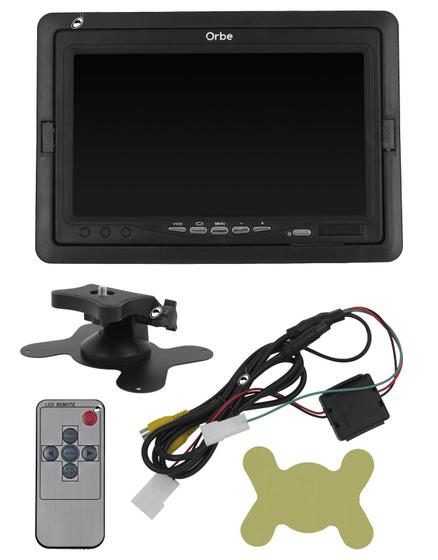 Monitor Tela Painel 7" Polegadas Orbe 2 Entradas Vídeo 12V - Monitor ...