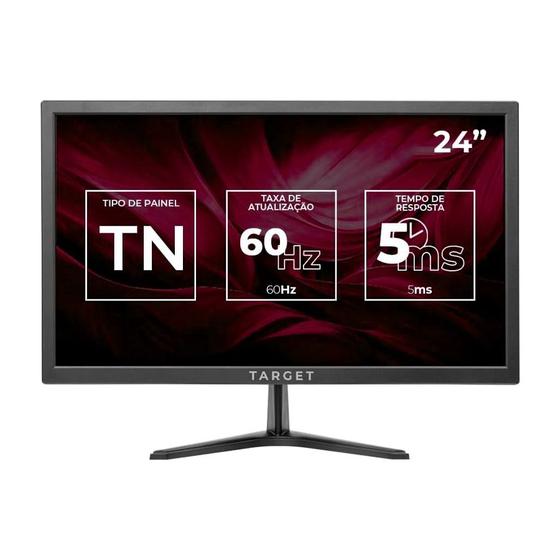 Monitor TGT ST24, 24 Pol TN, FHD, 5ms, 60Hz, TGT-ST24-BL01 - TGT Target ...