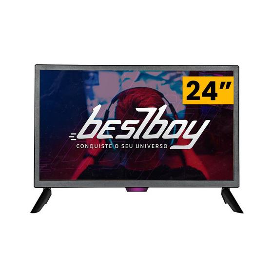 Monitor Tv Led Widescreen 24" Brazilpc H240t-hoe Hdmi Usb Preto ...