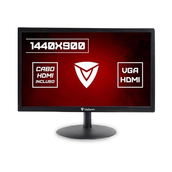 Monitor Valianty LED 19'' VALM19HC 60Hz VGA, HDMI - Monitores - Magazine Luiza