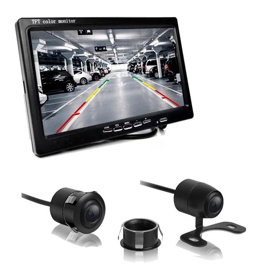 Monitor Veicular Digital Lcd 7 Polegadas + Câmera De Ré 2x1 - Tech One ...