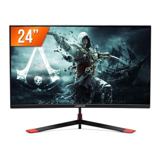 Monitor Warrior 24" Multilaser MN101 Gamer Curvo 144Hz - Monitor para ...